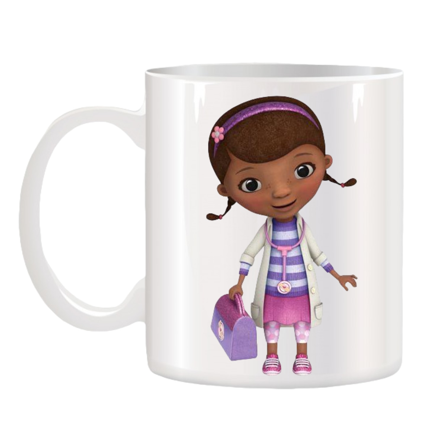 Cana personalizata cu Doctorita Plusica, personaj Disney, Stickers ...