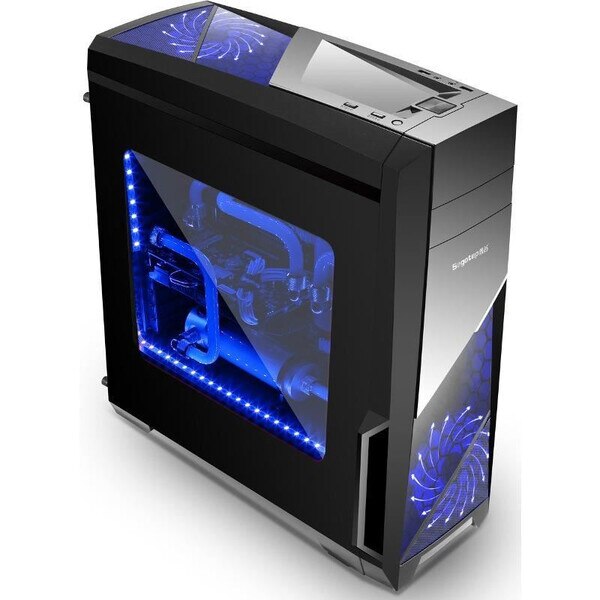 Carcasa computer, Segotep, Sprint V2, ATX, Turn mijlociu, Negru - eMAG.ro