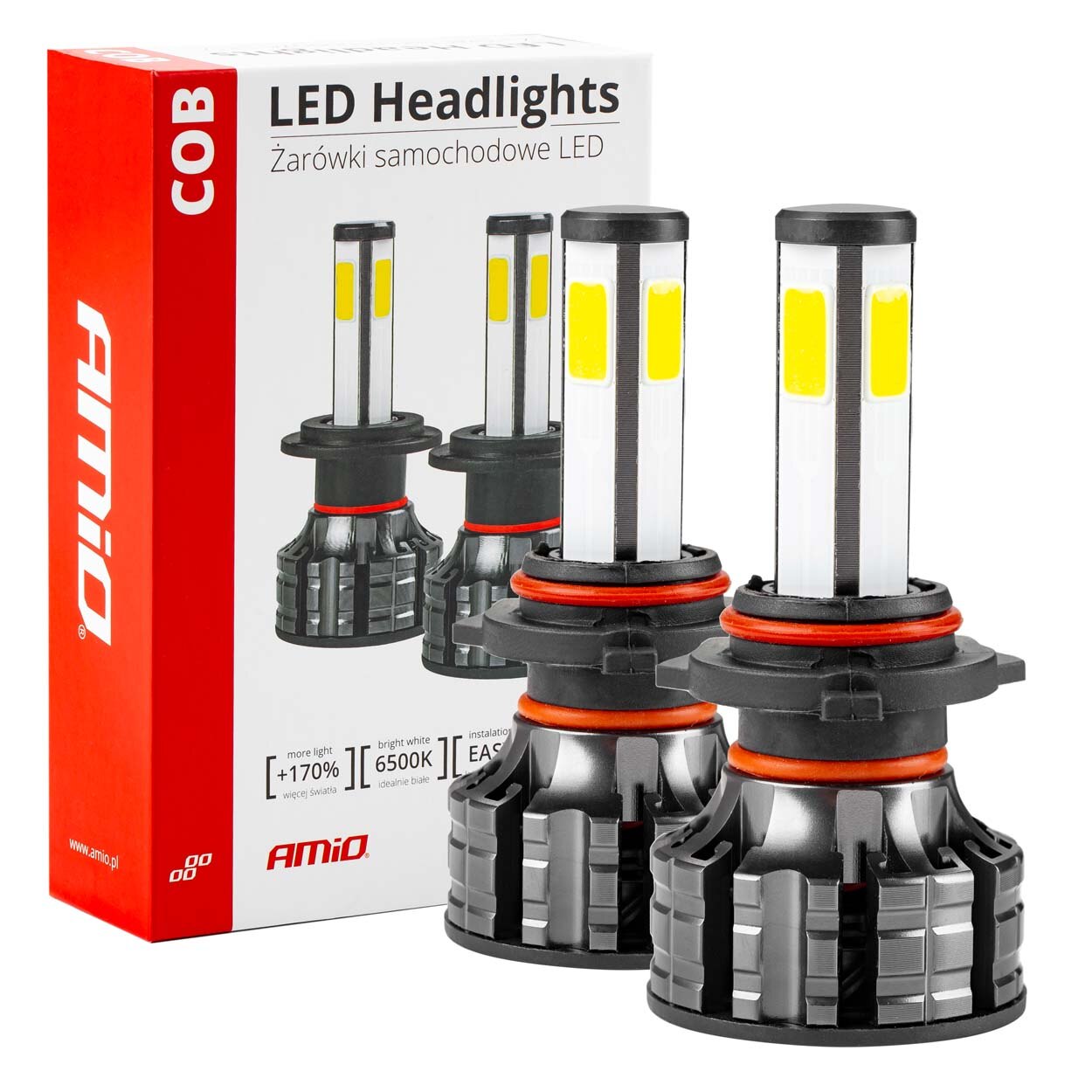 Set becuri auto LED HB3 6500K COB - eMAG.ro