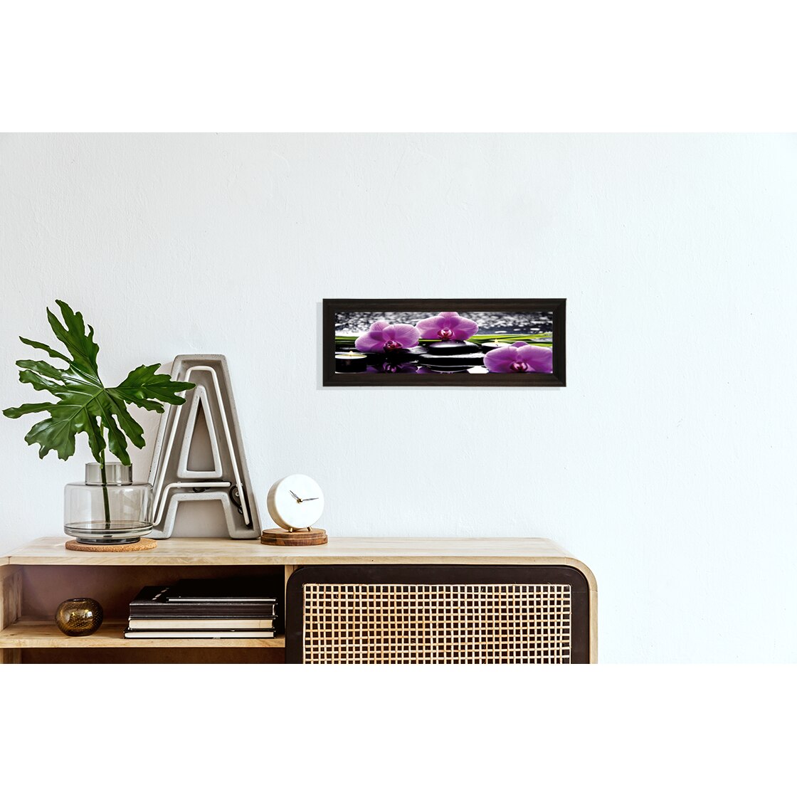 Afis modern, rama neagra, Postergaleria, 10x33 cm, Spa 1 - eMAG.ro