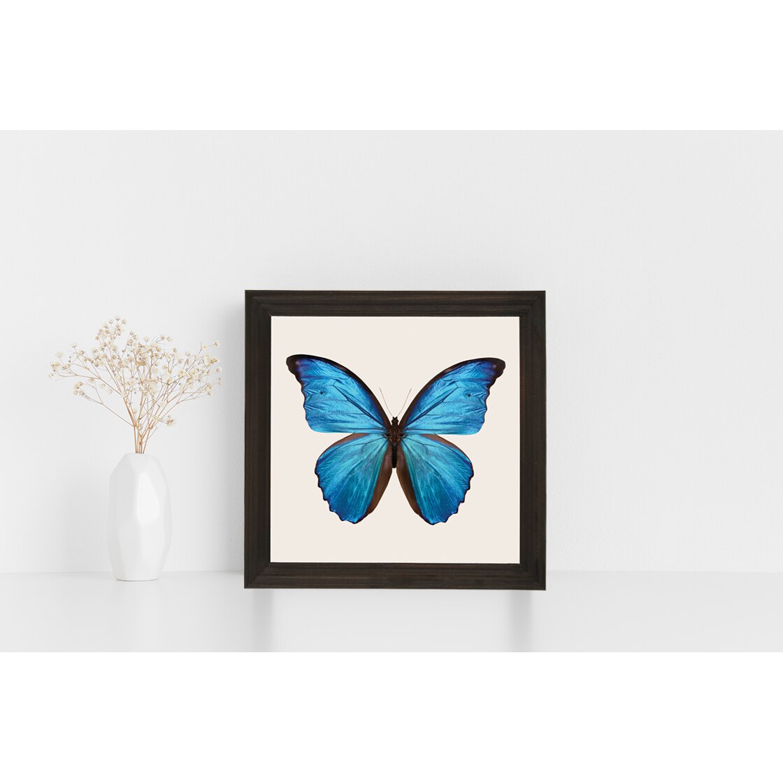 Afis modern, rama neagra, Postergaleria, 20x20 cm, Fluturele 3 - eMAG.ro