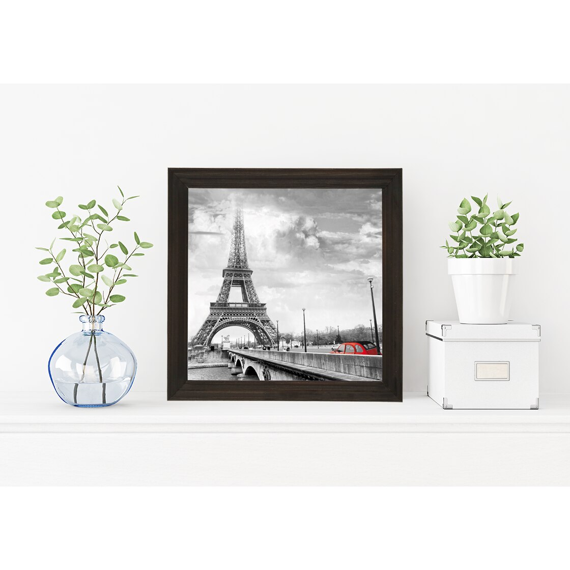 Afis modern, rama neagra, Postergaleria, 20x20 cm, Paris 1 - eMAG.ro