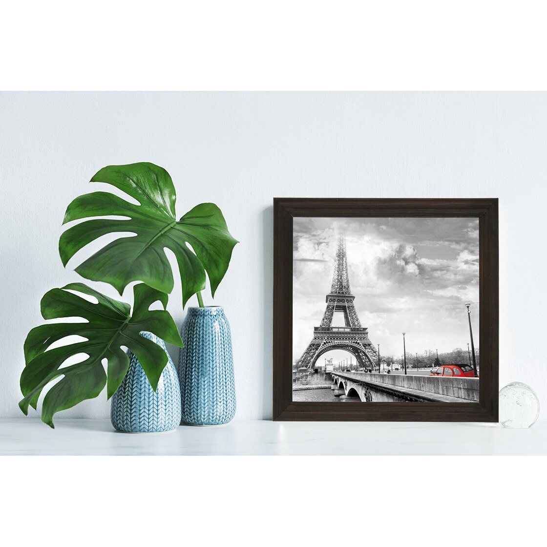 Afis modern, rama neagra, Postergaleria, 20x20 cm, Paris 1 - eMAG.ro