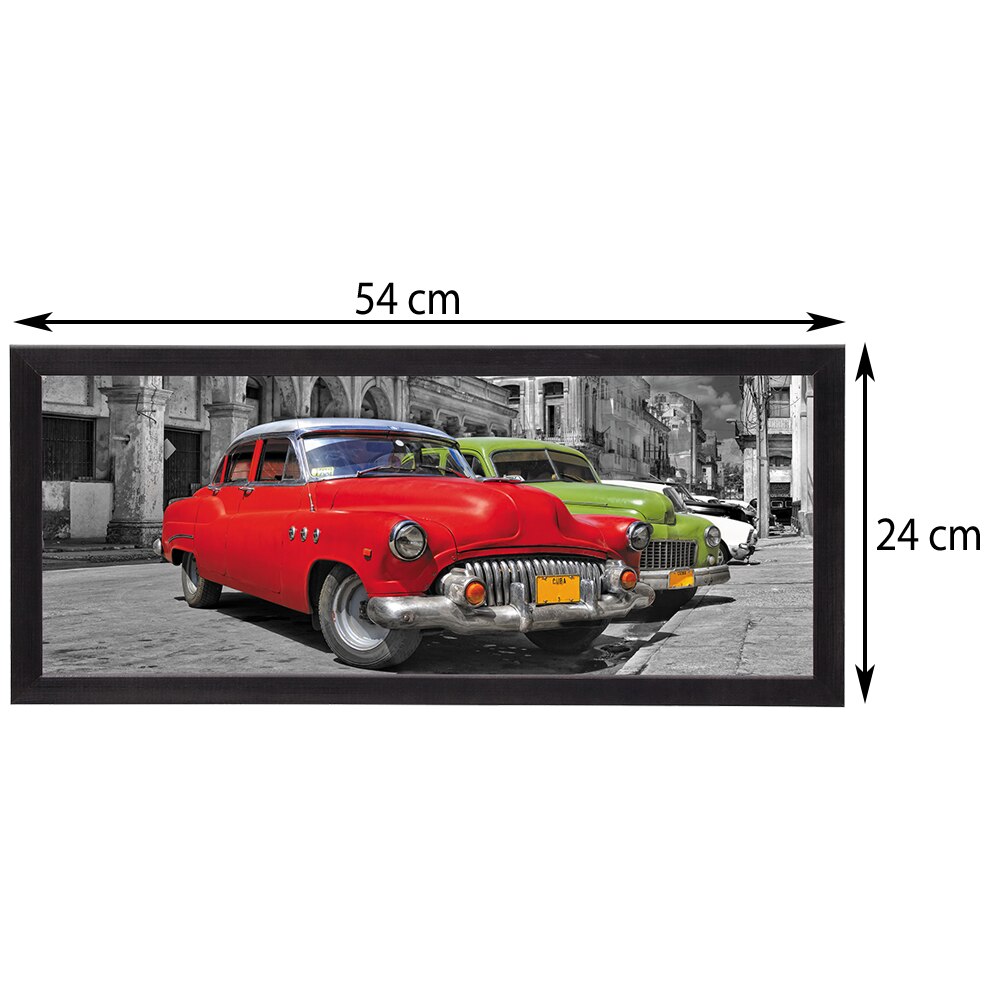 Afis modern, rama neagra, Postergaleria, 20x50 cm, Masina 3 - eMAG.ro