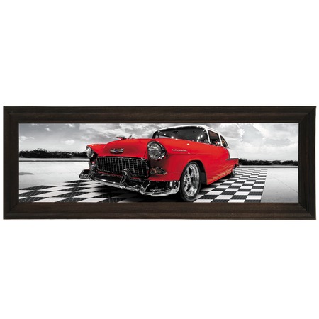 Afis modern, rama neagra, Postergaleria, 10x33 cm, Masina 4 - eMAG.ro