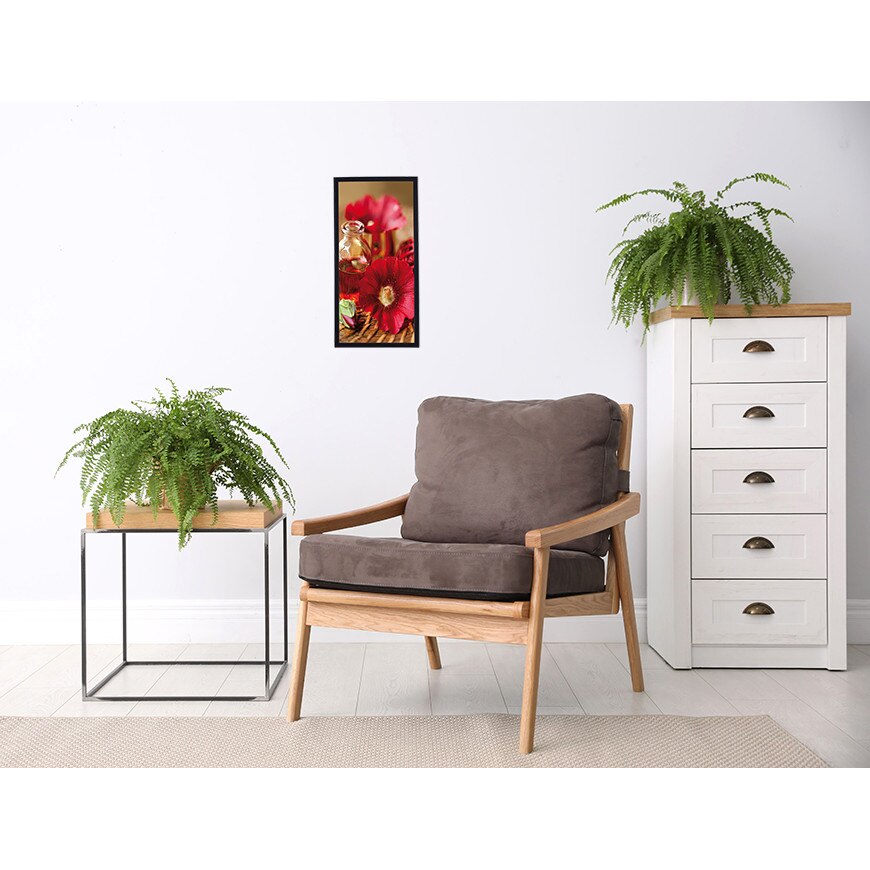 Afis modern, rama neagra, Postergaleria, 30x70 cm, Hibiscus 1 - eMAG.ro