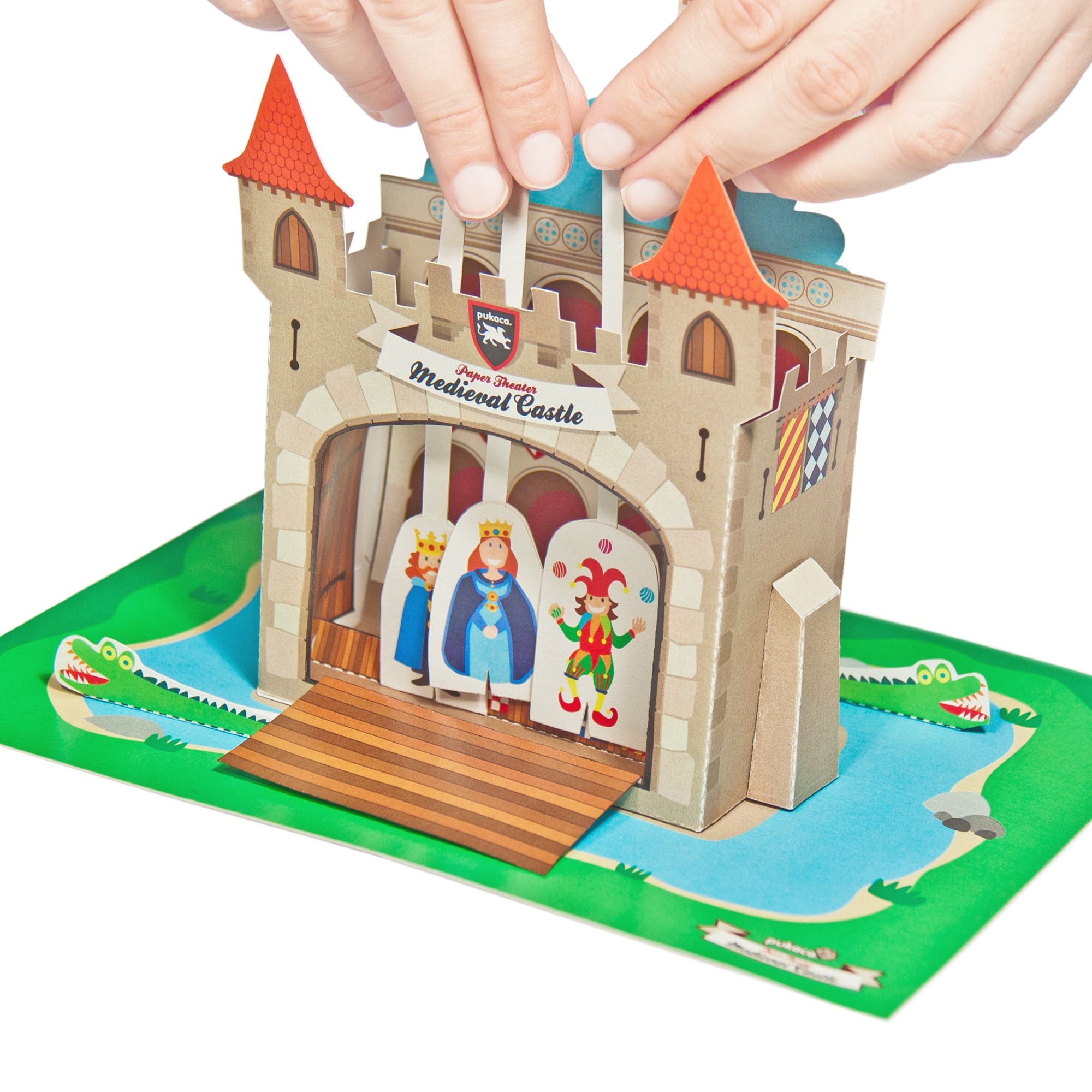 Kit craft de construit un Castel medieval de joaca PUKACA din hartie ...