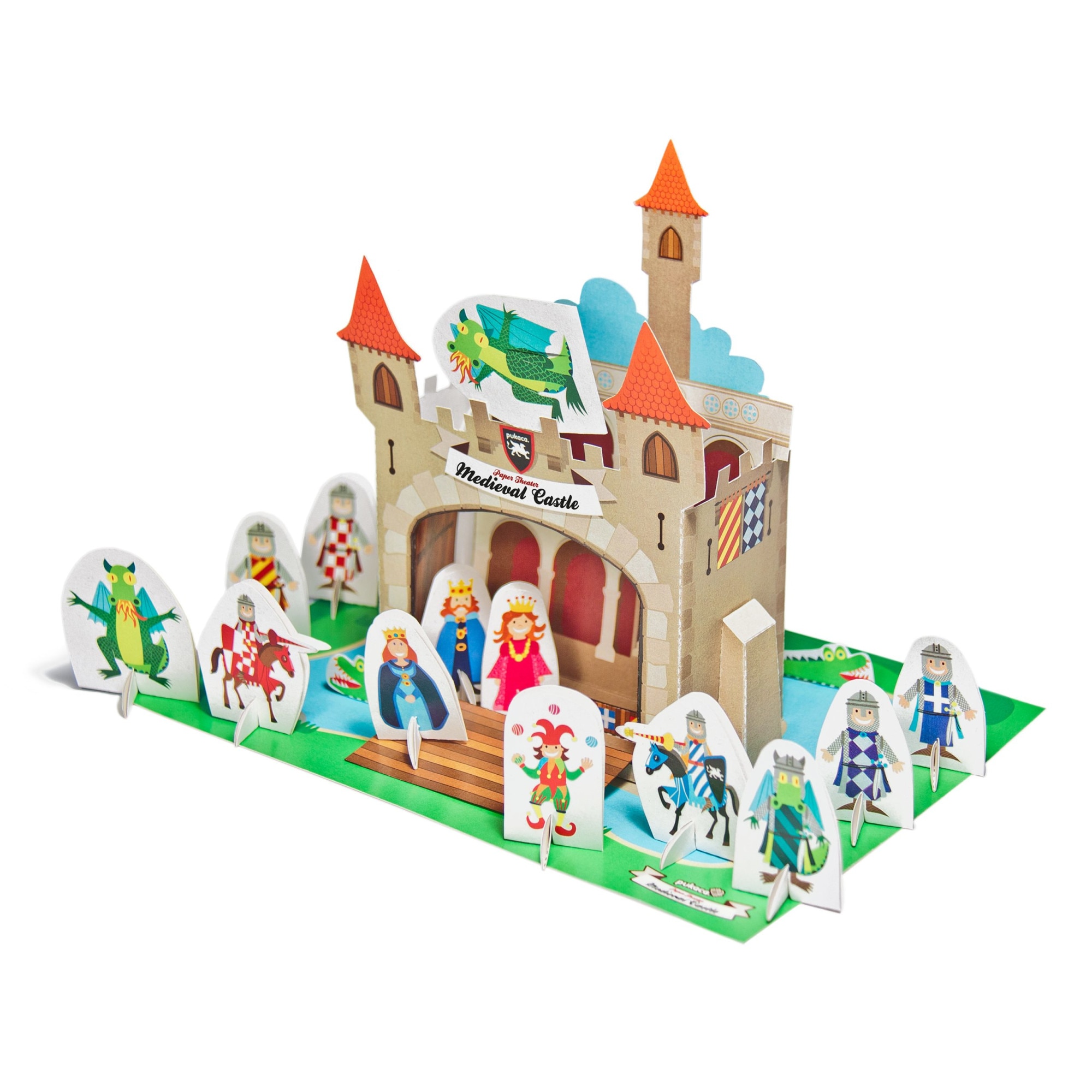 Kit craft de construit un Castel medieval de joaca PUKACA din hartie ...