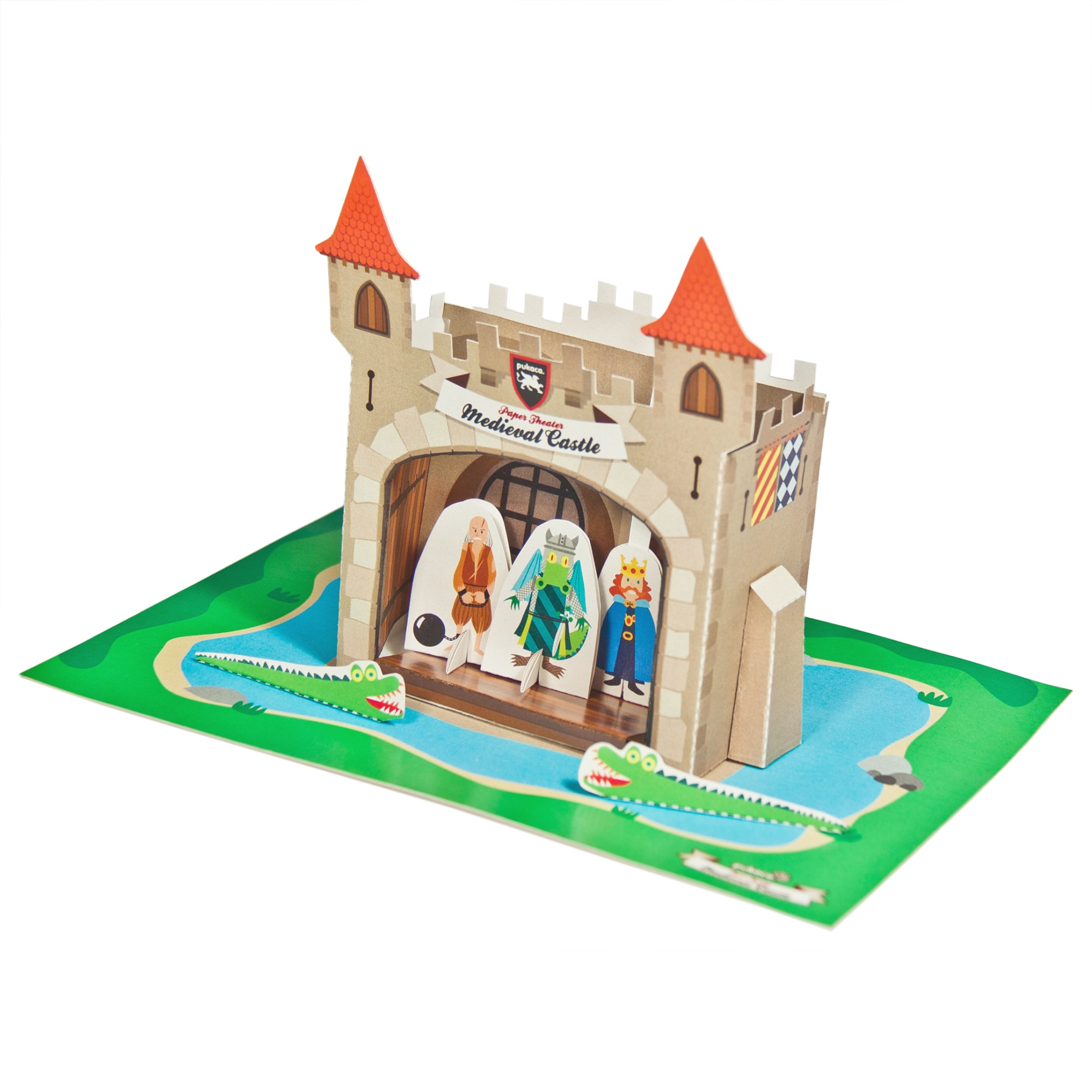 Kit craft de construit un Castel medieval de joaca PUKACA din hartie ...