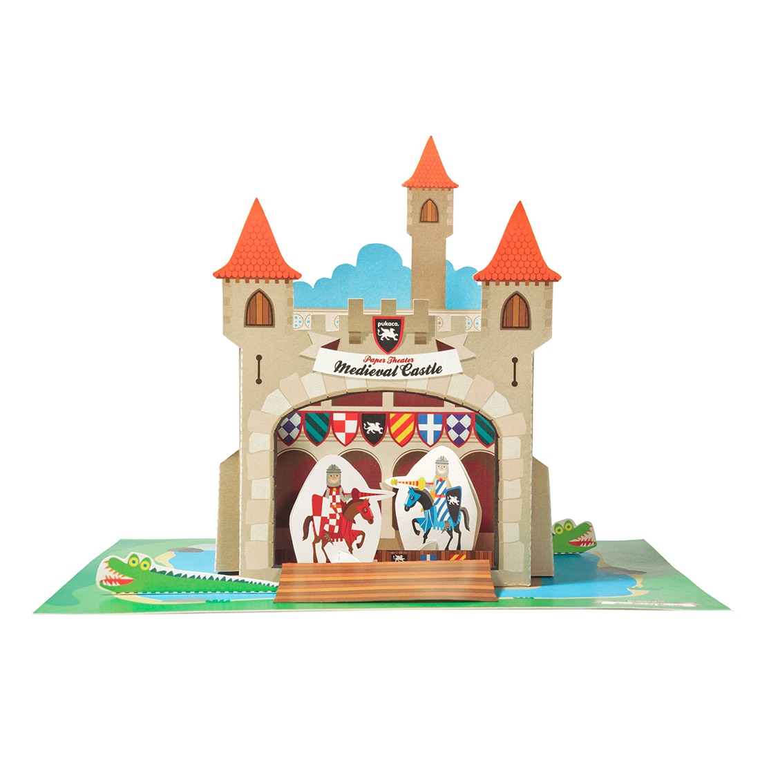 Kit craft de construit un Castel medieval de joaca PUKACA din hartie ...