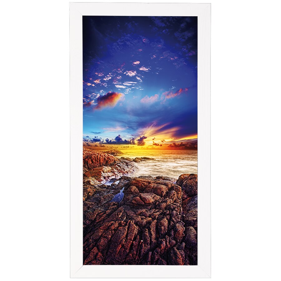 Afis modern, rama alba, Postergaleria, 30x70 cm, Barca 1 - eMAG.ro