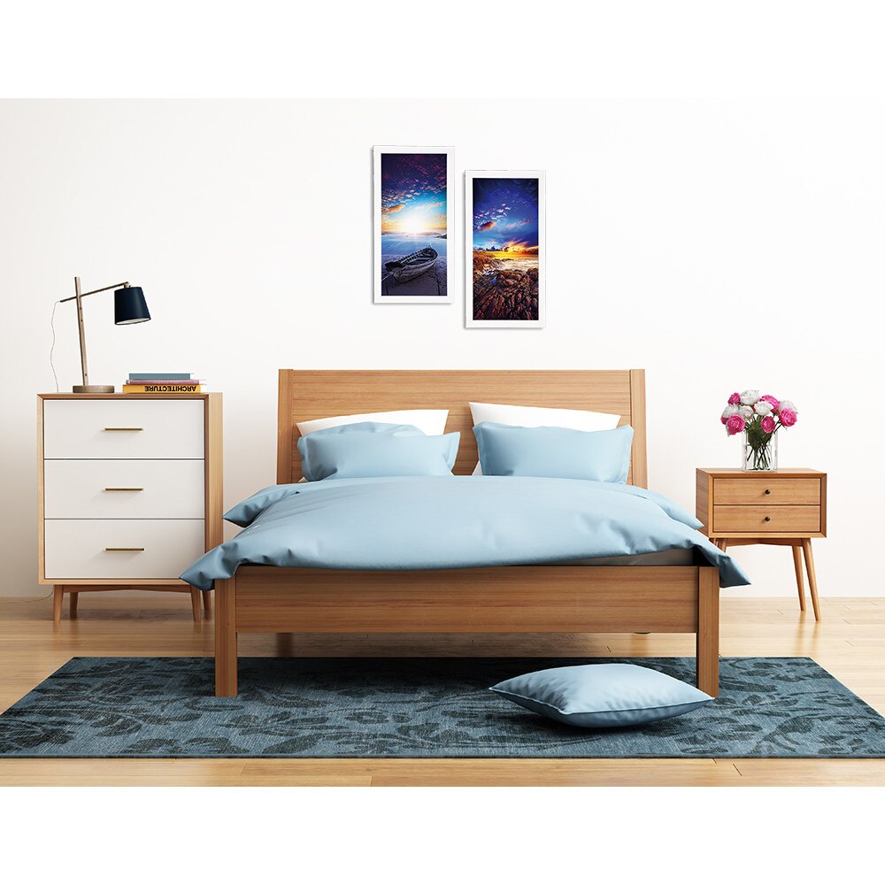 Afis modern, rama alba, Postergaleria, 30x70 cm, Barca 1 - eMAG.ro