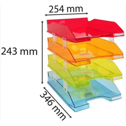 Set 4 tavite documente Exacompta Linicolor COMBO MIDI, PS translucent ...