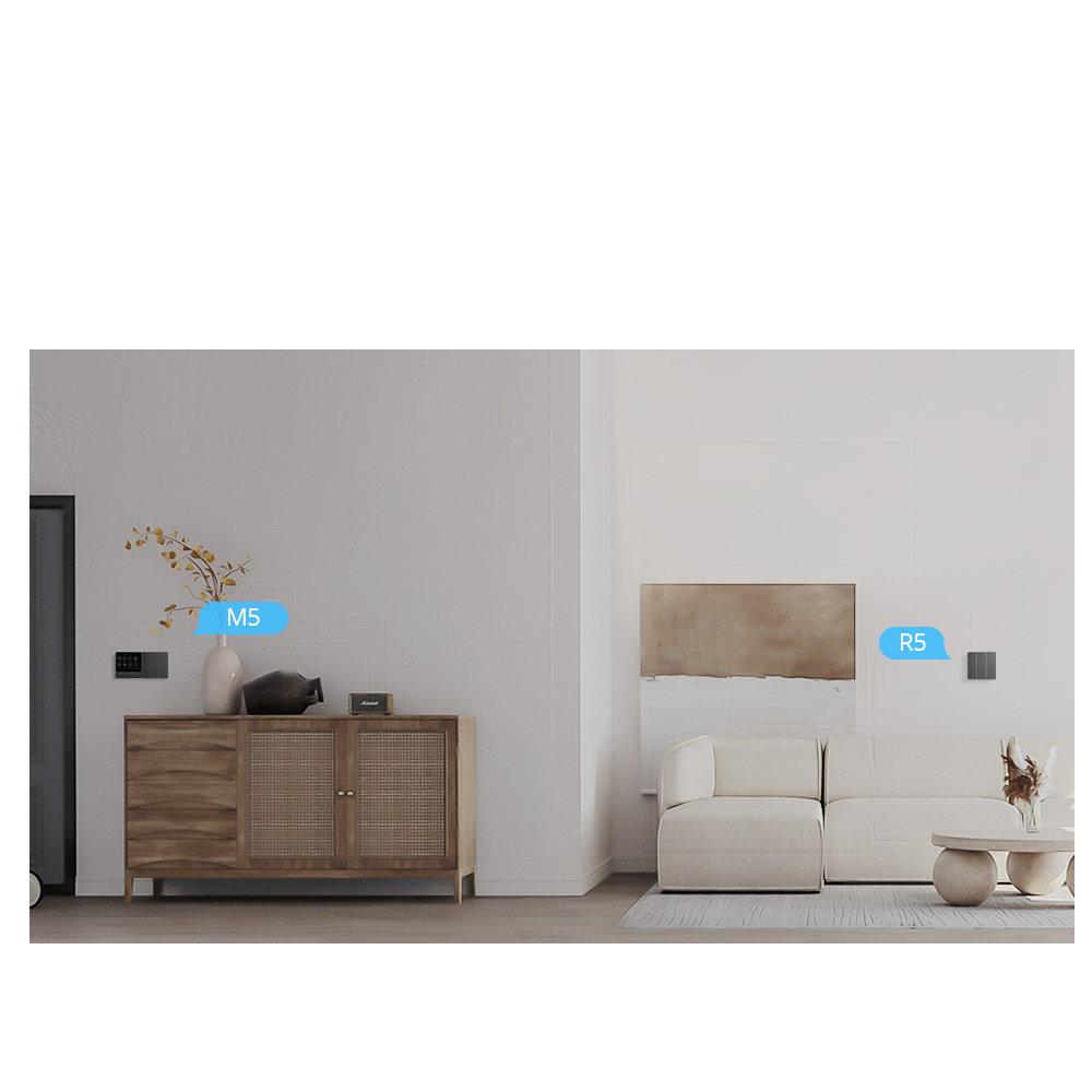 Sonoff m5-3c-80 okos 3 csatornás wi-fi fali kapcsoló fekete - eMAG.hu