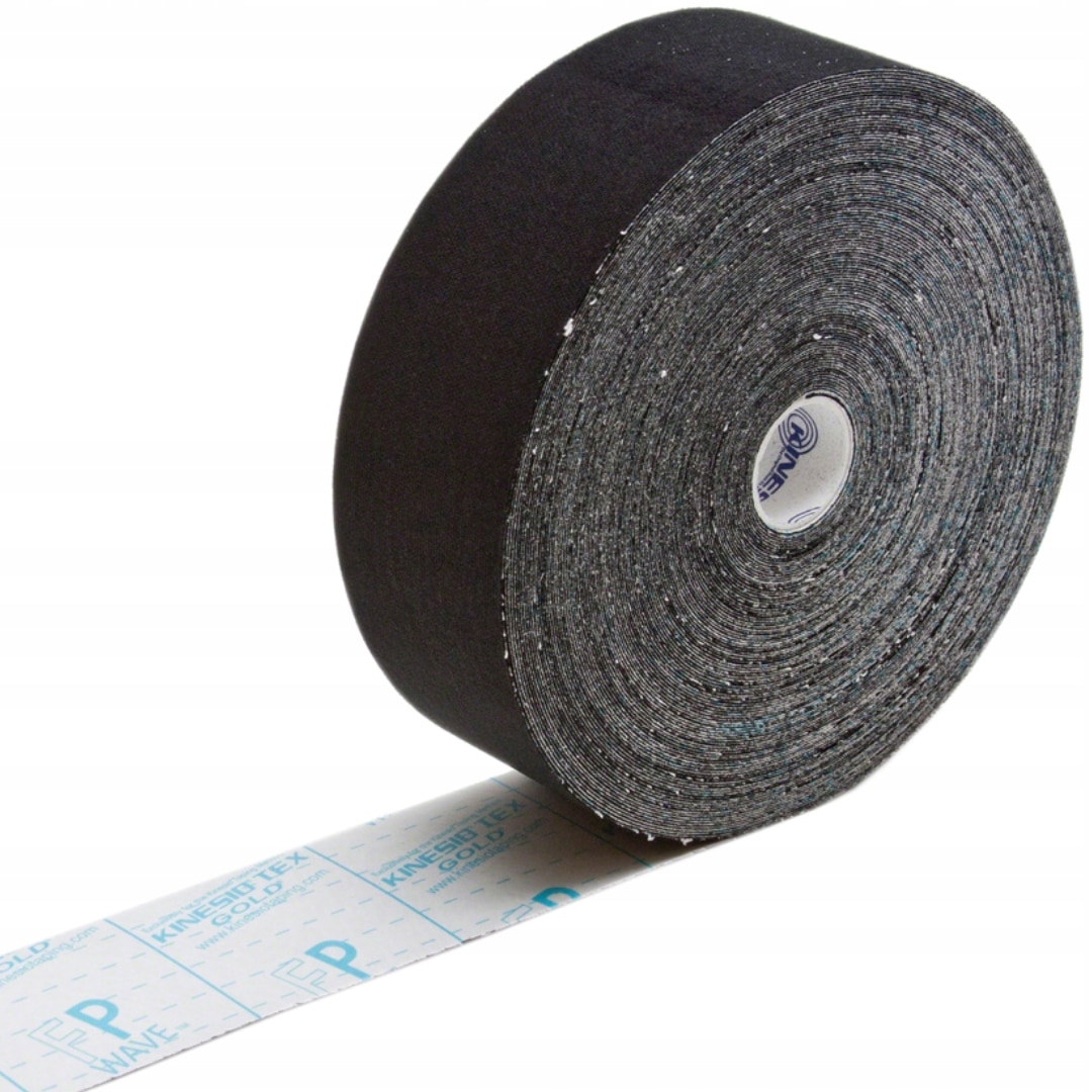 Banda pentru kinesiotape 5 cm x 31,5 m, Kinesio Tex Gold FP, Negru ...