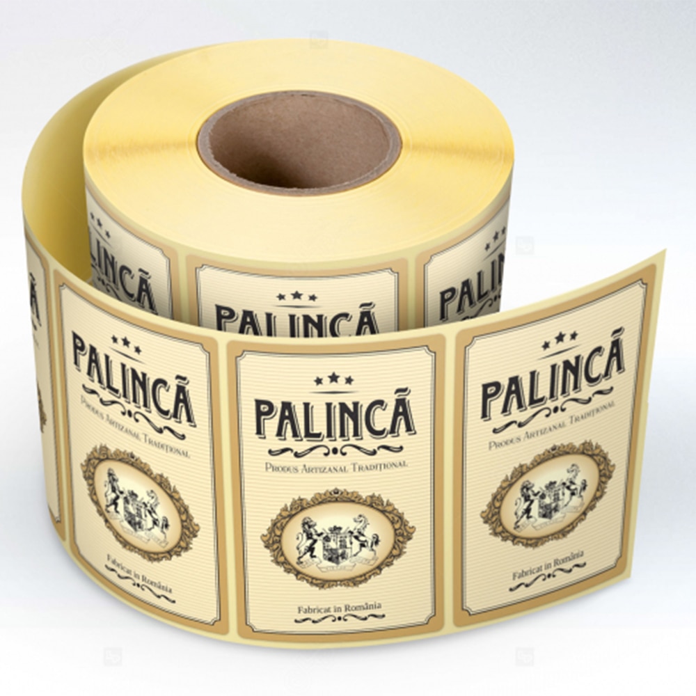 Sticker decorativ pentru sticle eticheta - Palinca traditionala ...