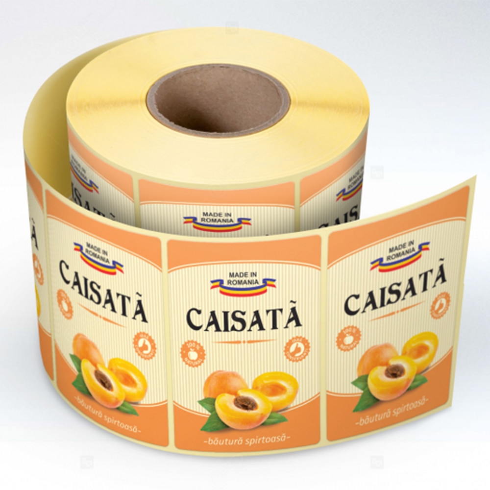 Sticker decorativ pentru sticle eticheta - Caisata, autocolant, 90 ...