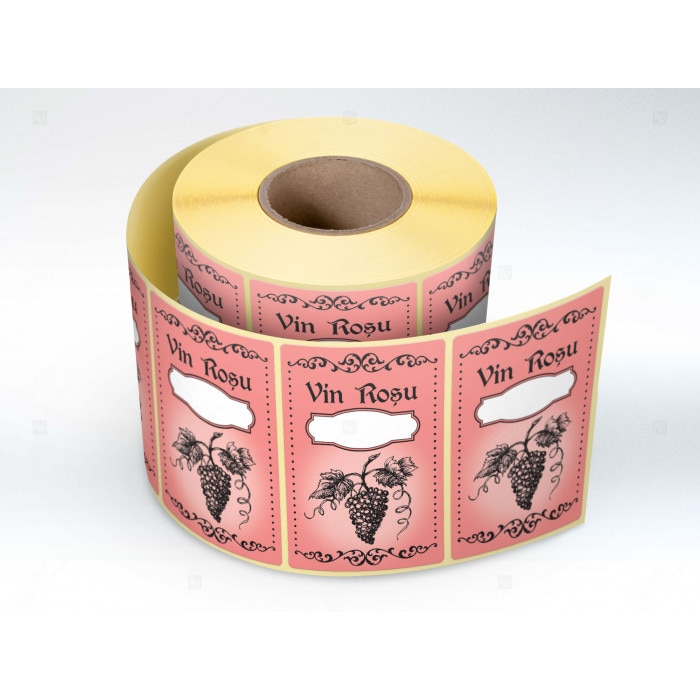 Sticker decorativ pentru sticle eticheta - Vin rosu, autocolant, 20 ...
