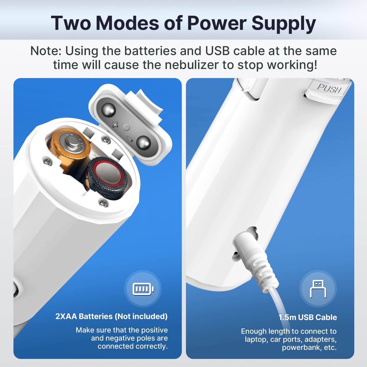 Аерозолно устройство DIGZ® Преносим ултразвуков пулверизатор, 2 нива на ...