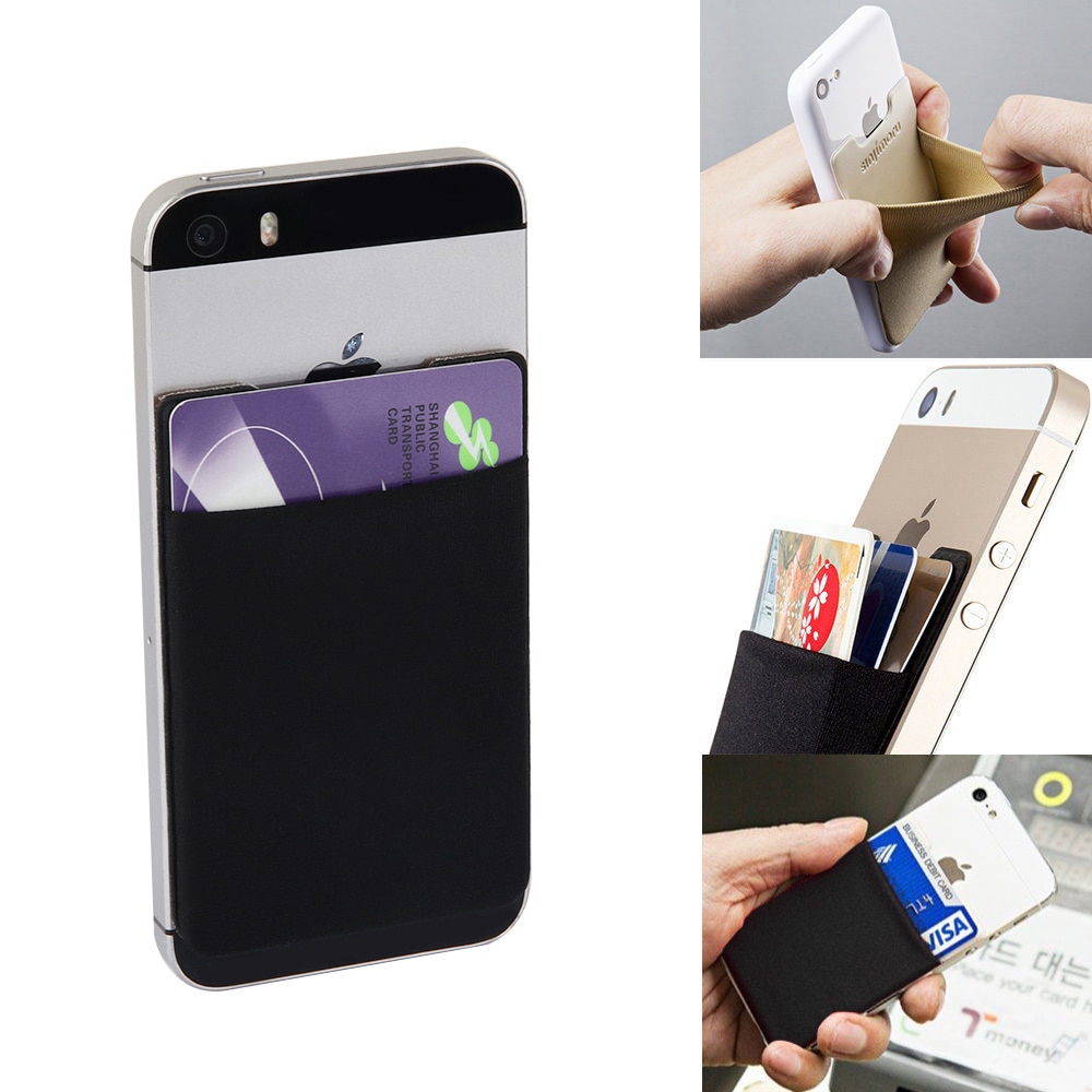 Husa autoadeziva pentru carduri, documente telefon, Interlook, Negru ...