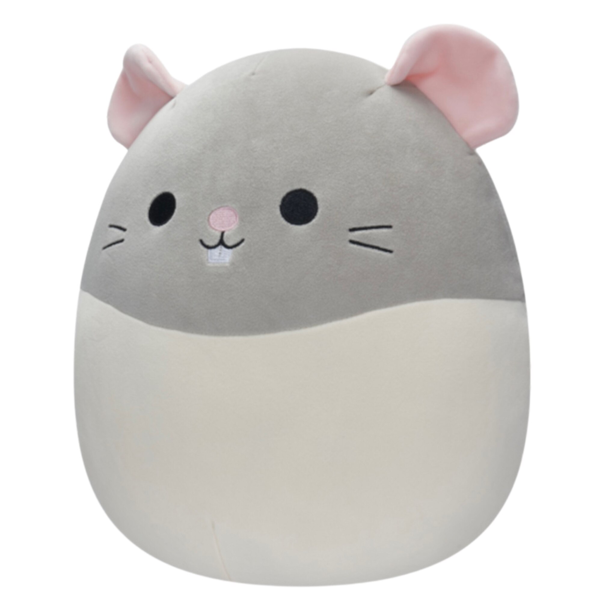 Jucarie de plus Squishmallows, Rusty the Rat, Gri/Alb, 34 cm - eMAG.ro
