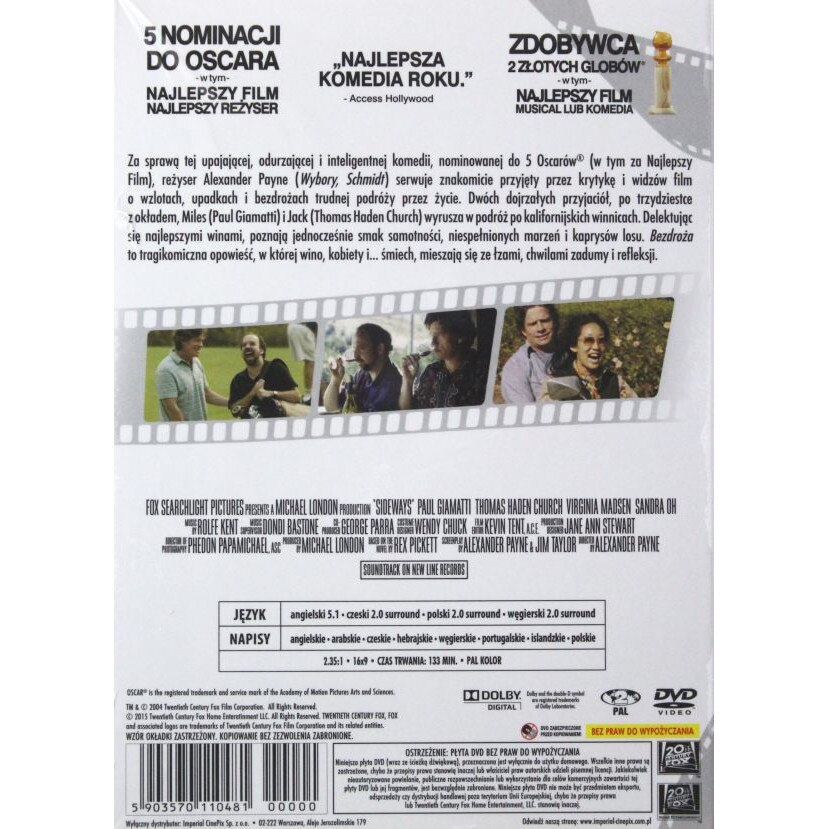 Sideways [DVD] - eMAG.ro