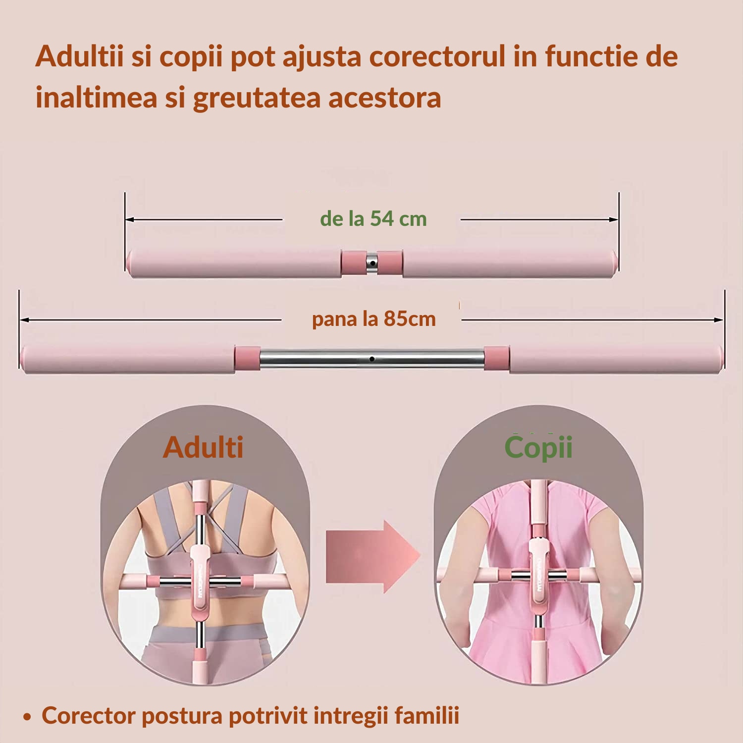 Dispozitiv corectare postura, indreptare spate si coloana, universal ...