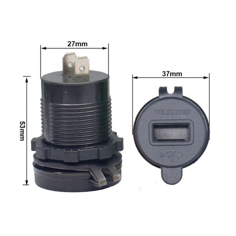 Priza incarcator cu 2 porturi fast charge QC 3.0, indicator rosu led de ...
