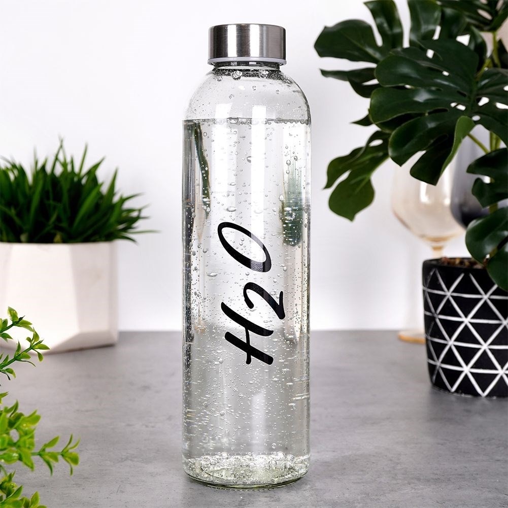 Sticla apa Excellent Houseware-H2O, sticla, 7x25 cm, 750 ml ...