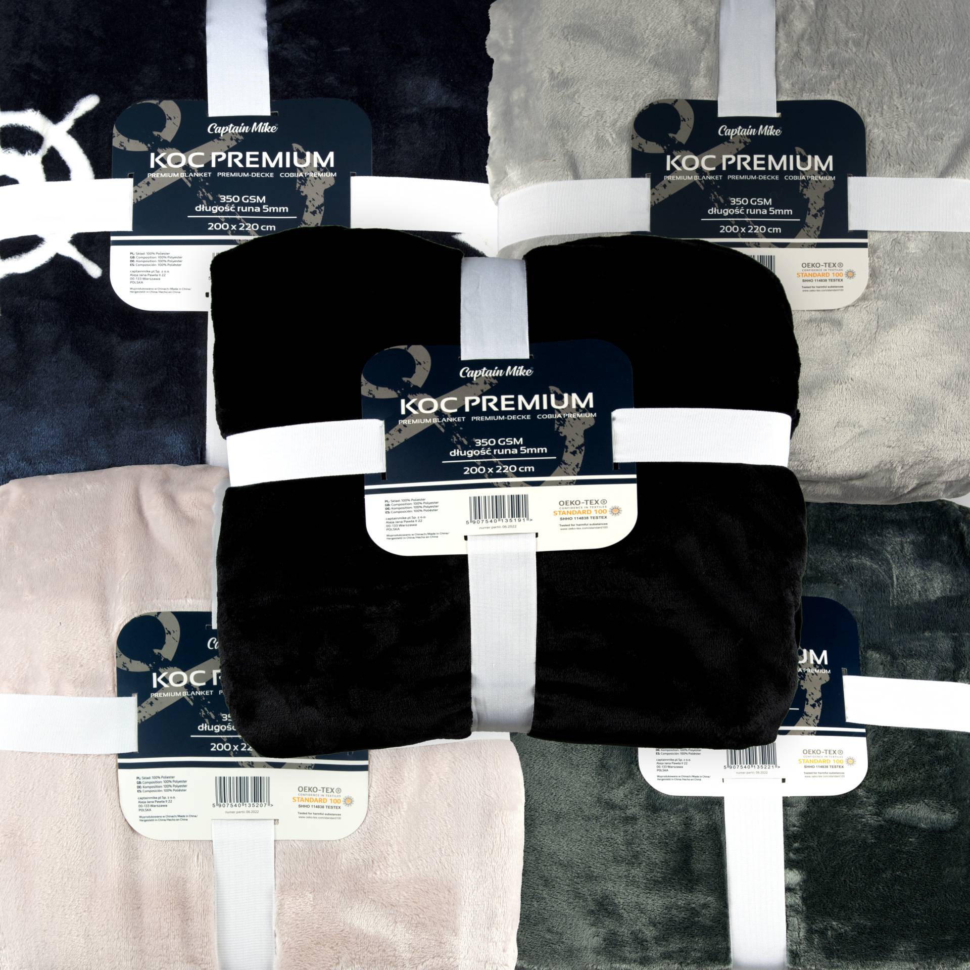 Patura, Captain Mike, Microfibra, 200 x 220 cm, Negru - eMAG.ro