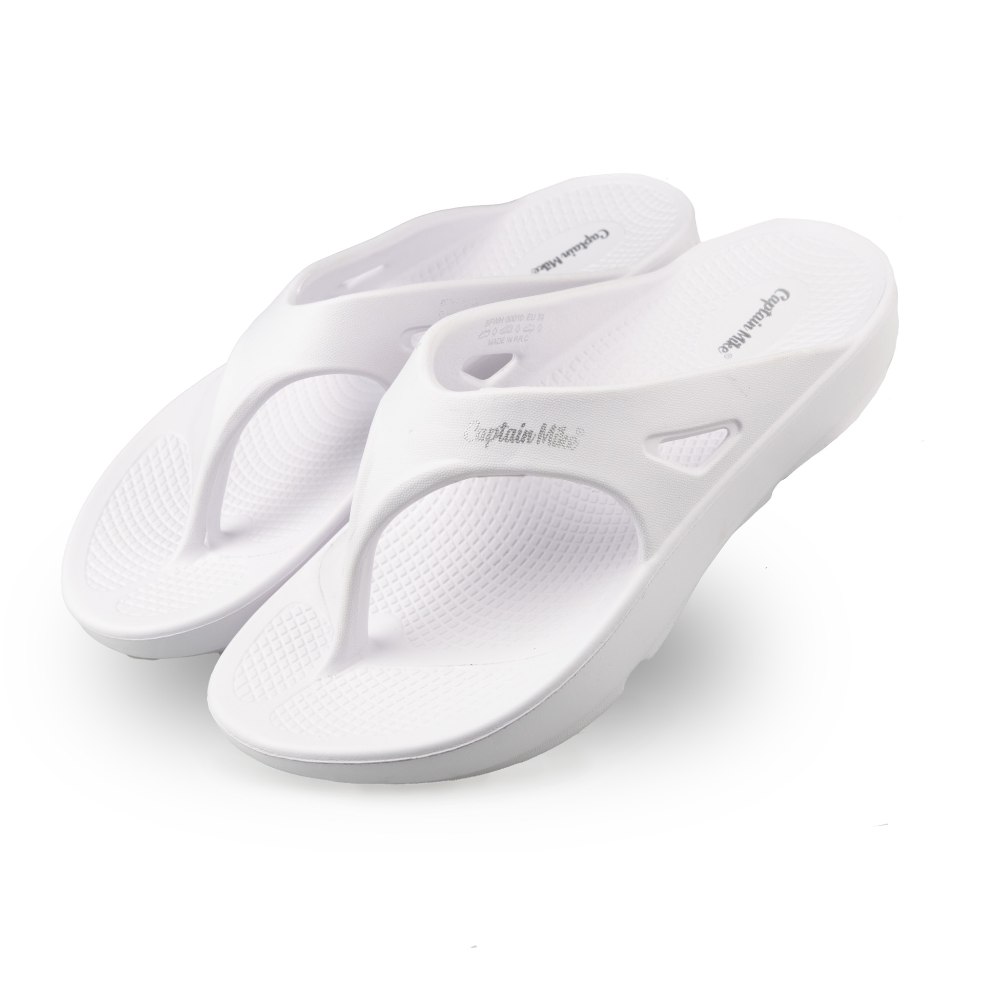 Slapi dama, Captain Mike, Plastic, Alb, 40 EU - eMAG.ro