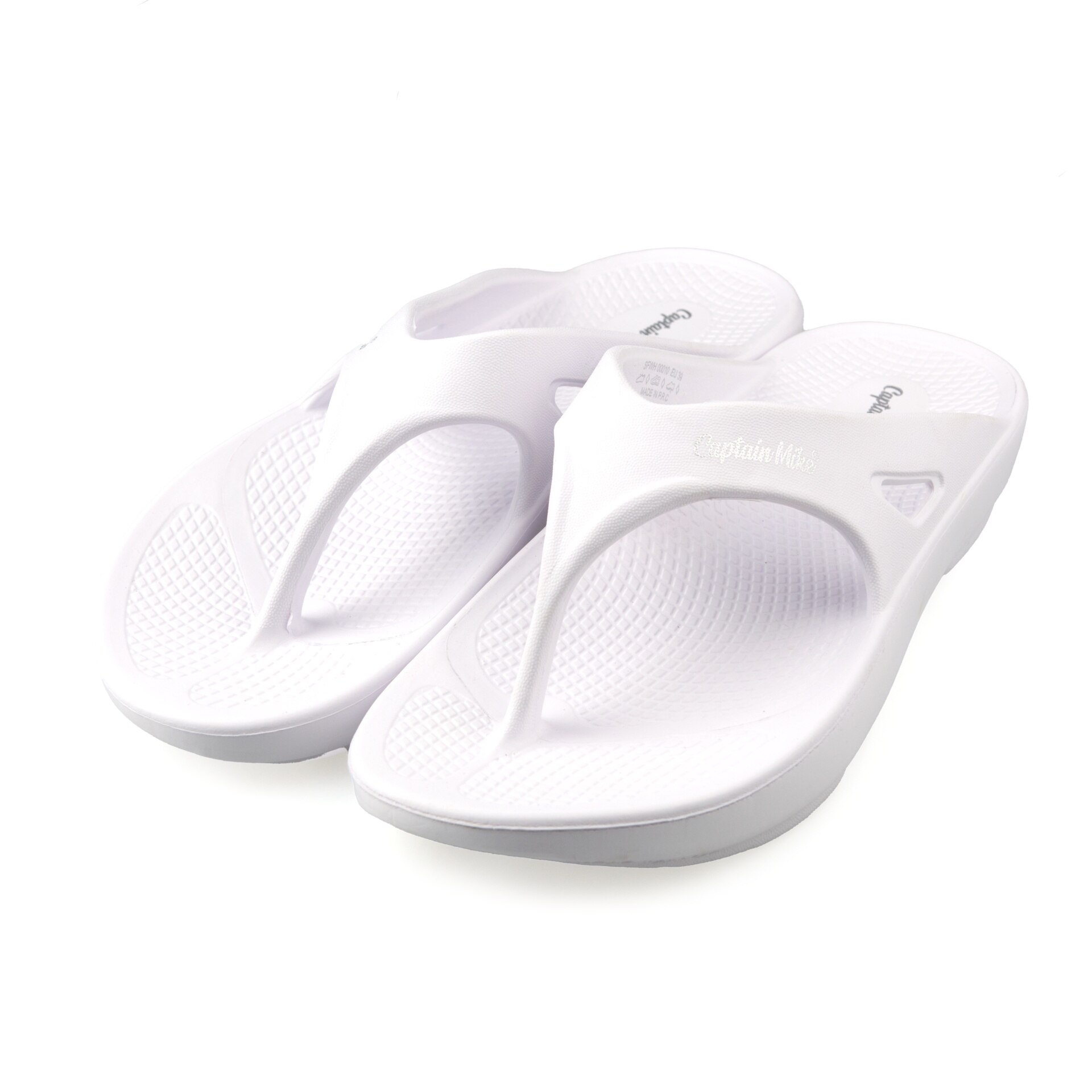 Slapi dama, Captain Mike, Plastic, Alb, 40 EU - eMAG.ro