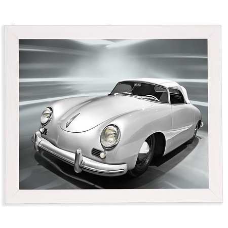 Afis modern, rama alba, Postergaleria, 40x50 cm, Masina 11 - eMAG.ro