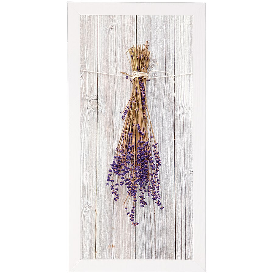 Afis modern, rama alba, Postergaleria, 30x70 cm, Lavend 2 - eMAG.ro