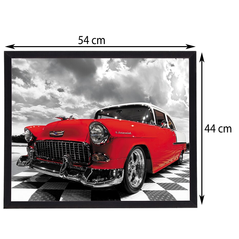 Afis modern, rama neagra, Postergaleria, 40x50 cm, Masina 4 - eMAG.ro
