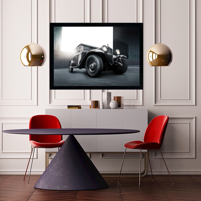 Afis modern, rama neagra, Postergaleria, 50x70 cm, Masina 10 - eMAG.ro