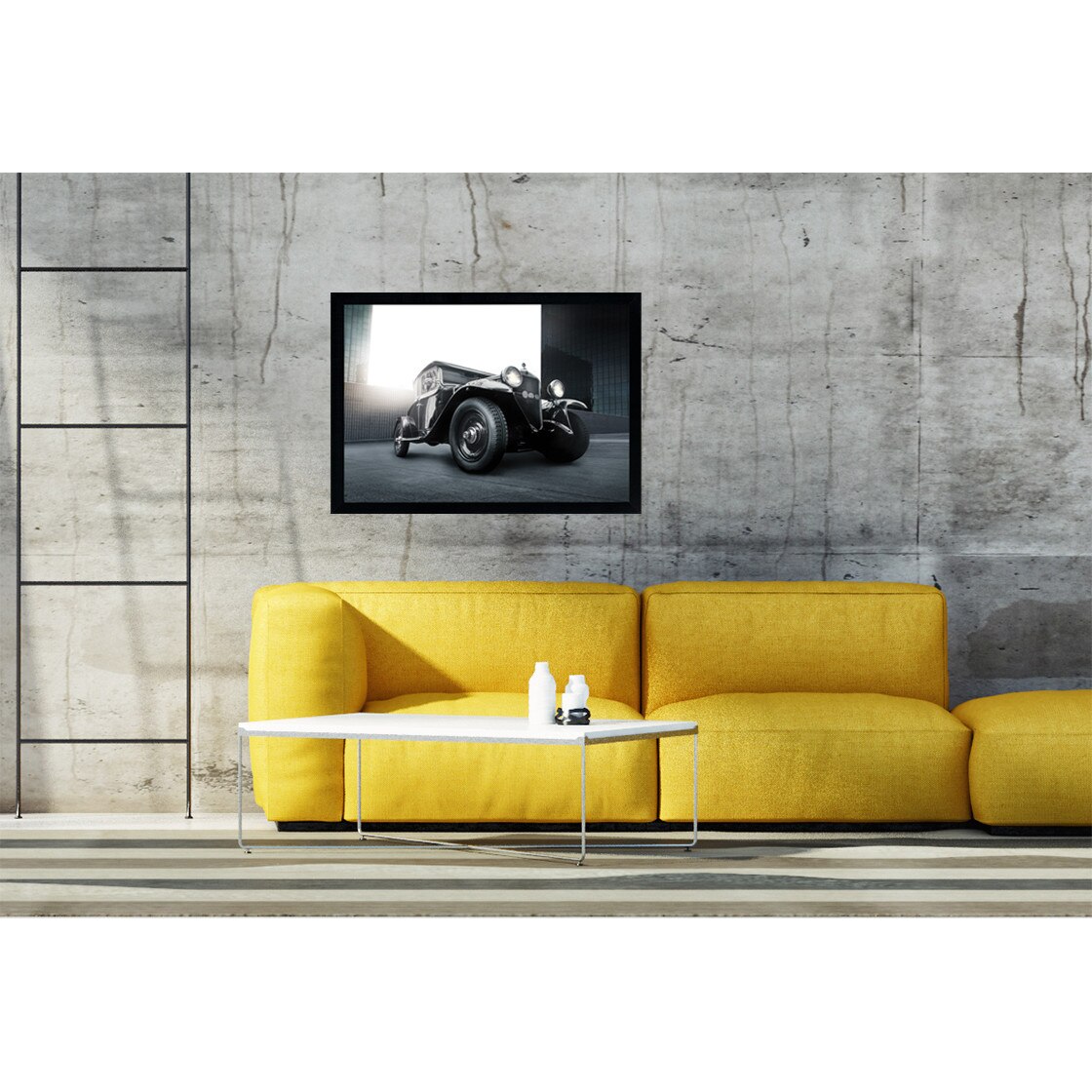 Afis modern, rama neagra, Postergaleria, 50x70 cm, Masina 10 - eMAG.ro