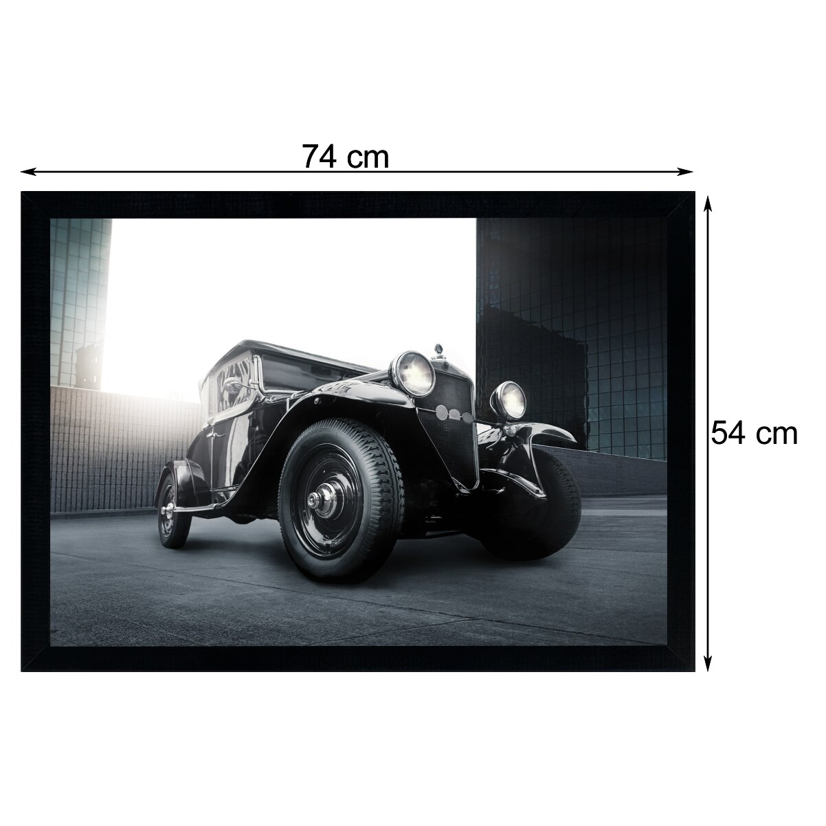 Afis modern, rama neagra, Postergaleria, 50x70 cm, Masina 10 - eMAG.ro