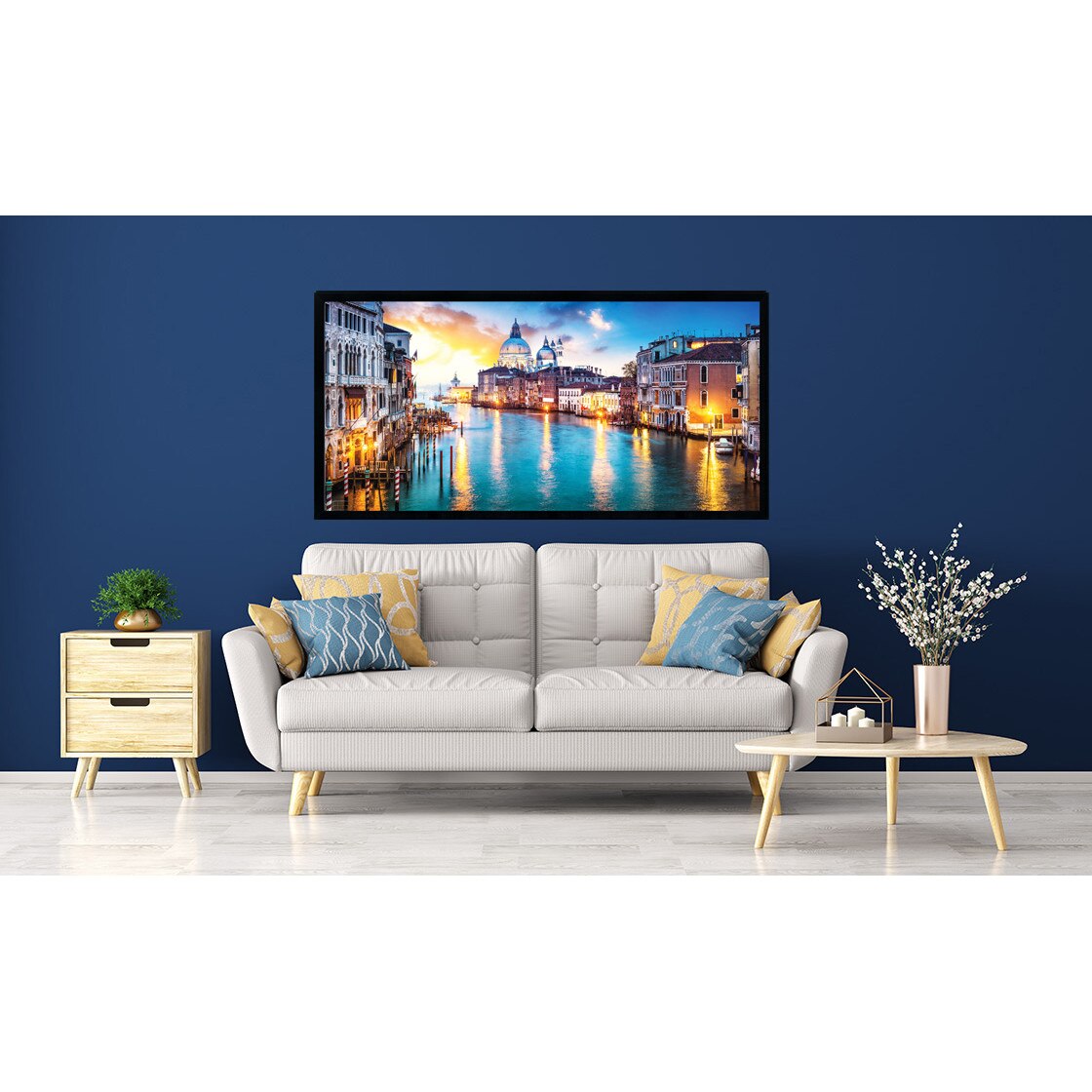 Afis modern, rama neagra, Postergaleria, 50x100 cm, Wenecja - eMAG.ro
