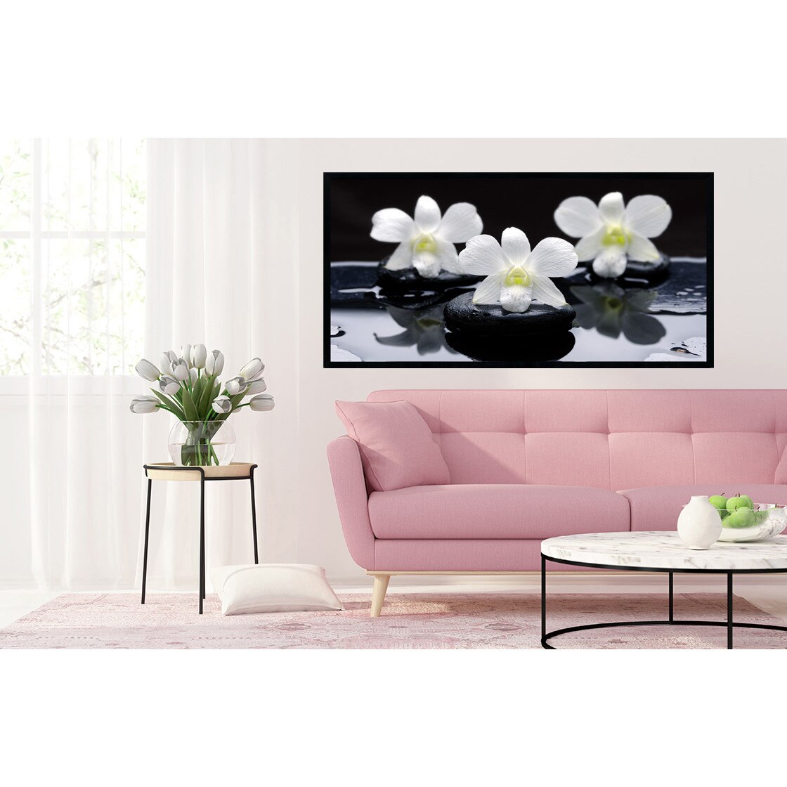 Afis modern, rama neagra, Postergaleria, 50x100 cm, Spa 2 - eMAG.ro