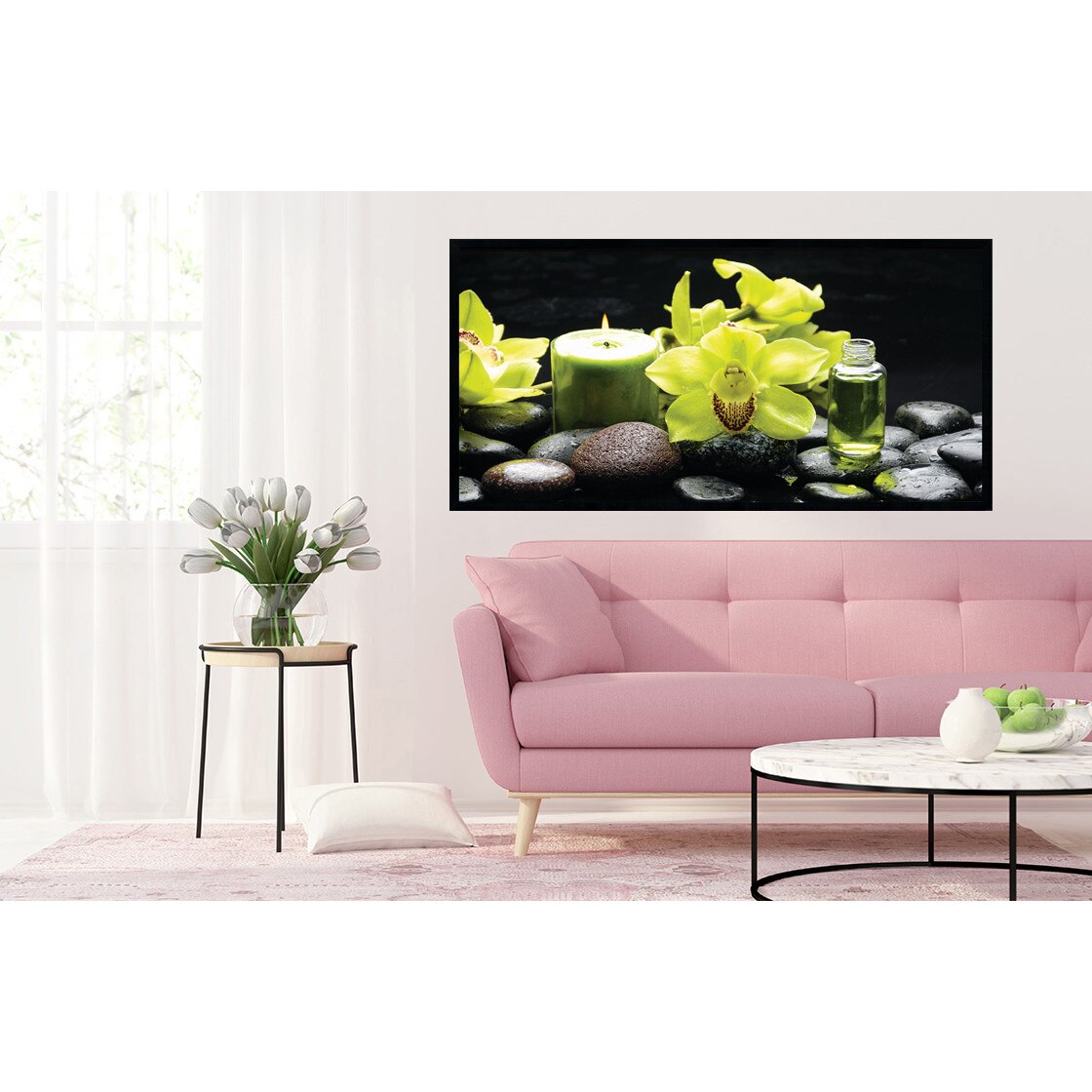 Afis modern, rama neagra, Postergaleria, 50x100 cm, Spa 3 - eMAG.ro