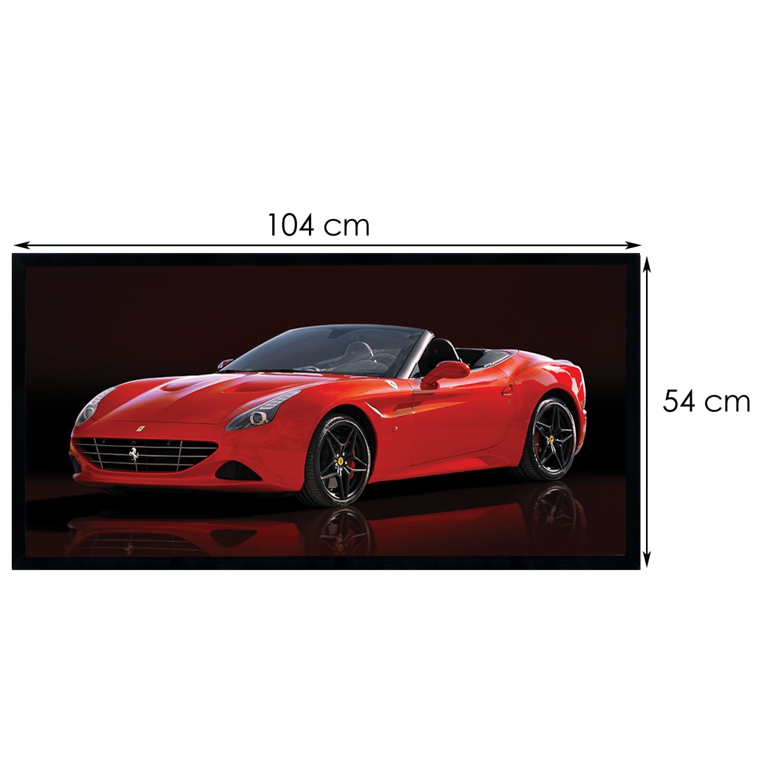 Afis modern, rama neagra, Postergaleria, 50x100 cm, Masina 14 - eMAG.ro