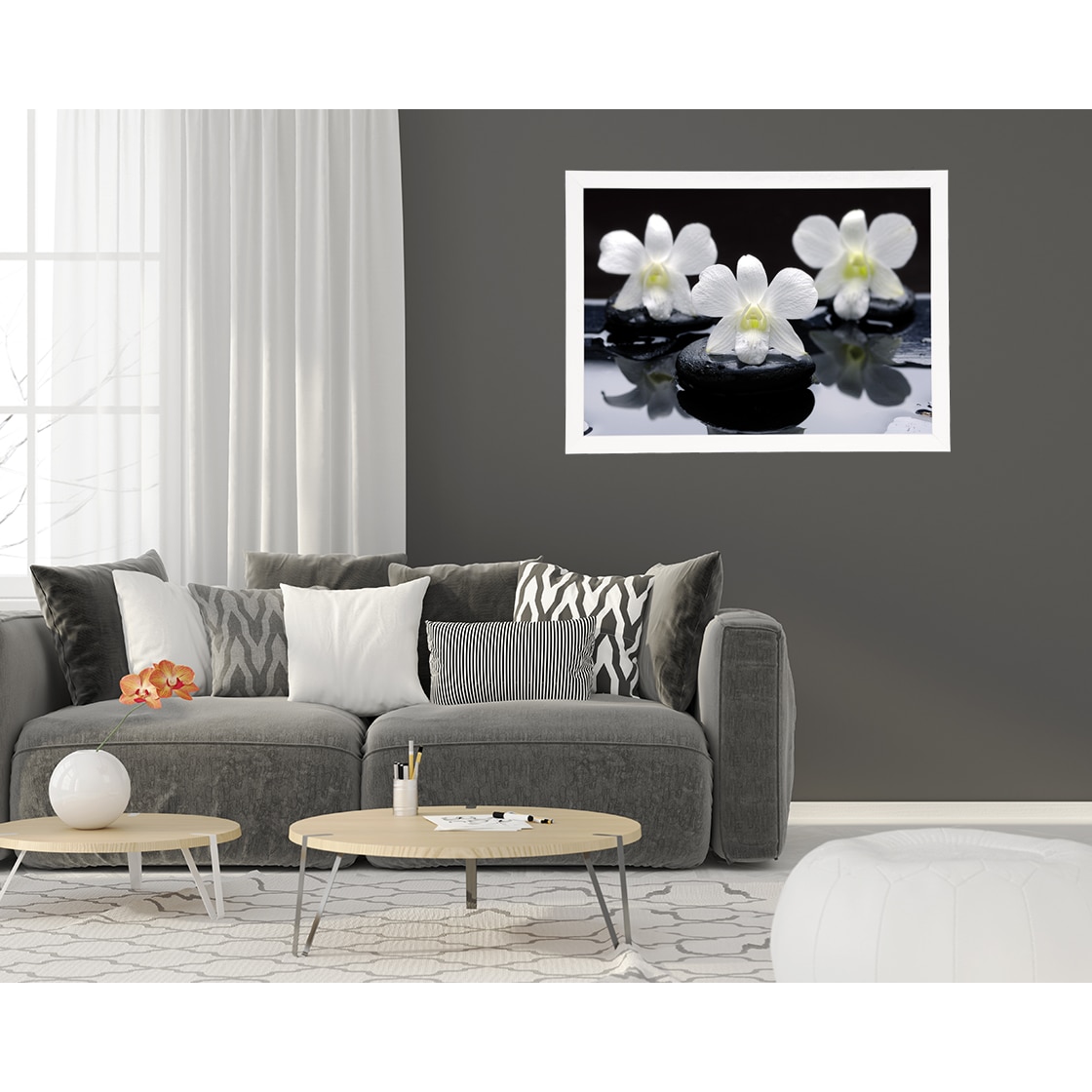 Afis modern, rama alba, Postergaleria, 50x70 cm, Spa 2 - eMAG.ro