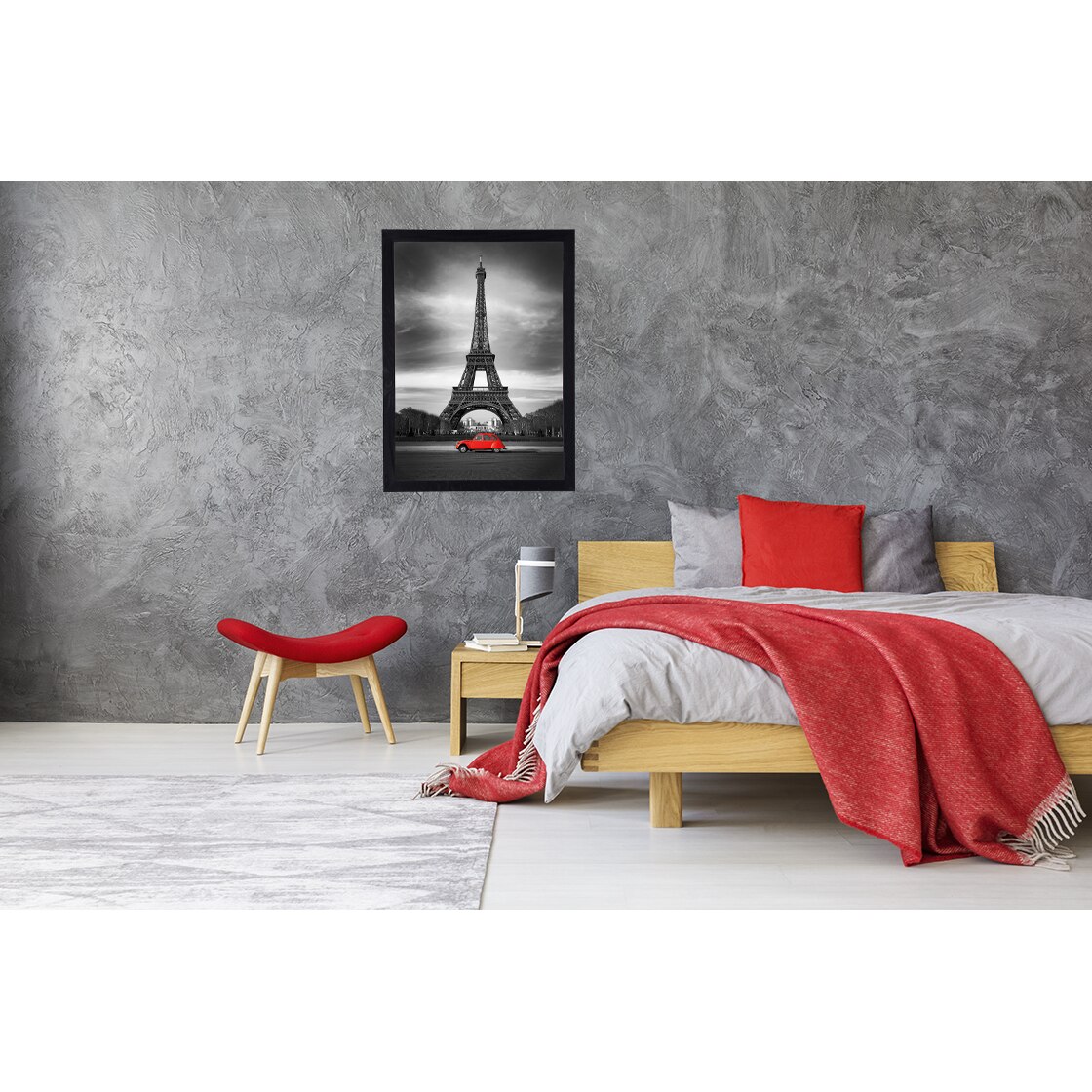 Afis modern, rama neagra, Postergaleria, 50x70 cm, Paris 4 - eMAG.ro