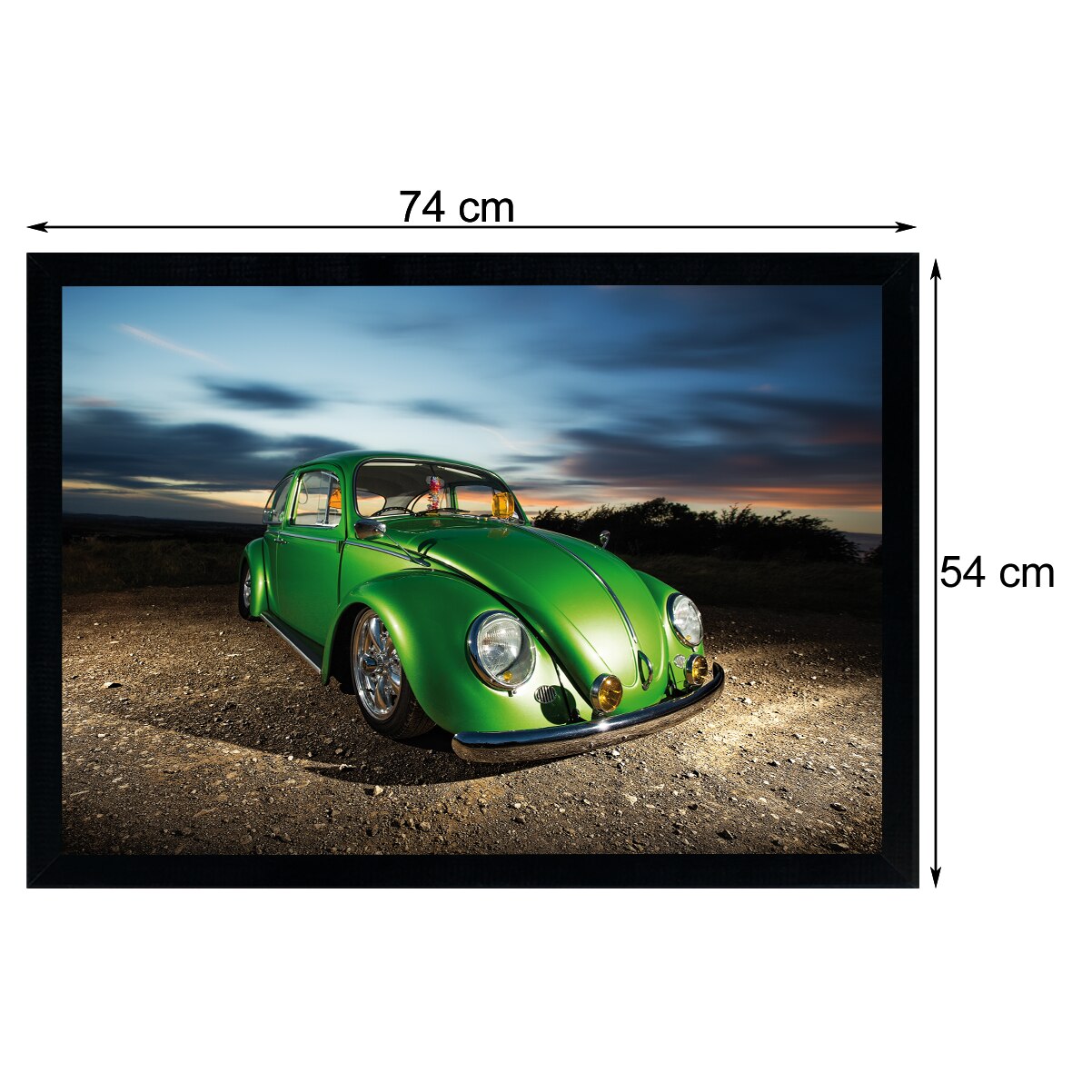 Afis modern, rama neagra, Postergaleria, 50x70 cm, Masina 13 - eMAG.ro