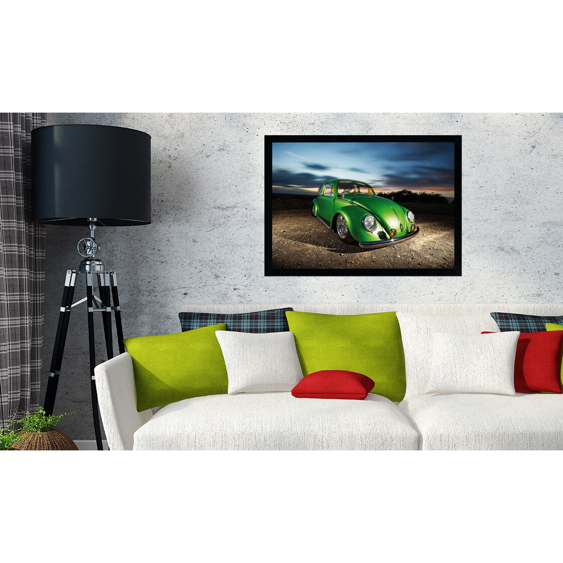 Afis modern, rama neagra, Postergaleria, 50x70 cm, Masina 13 - eMAG.ro