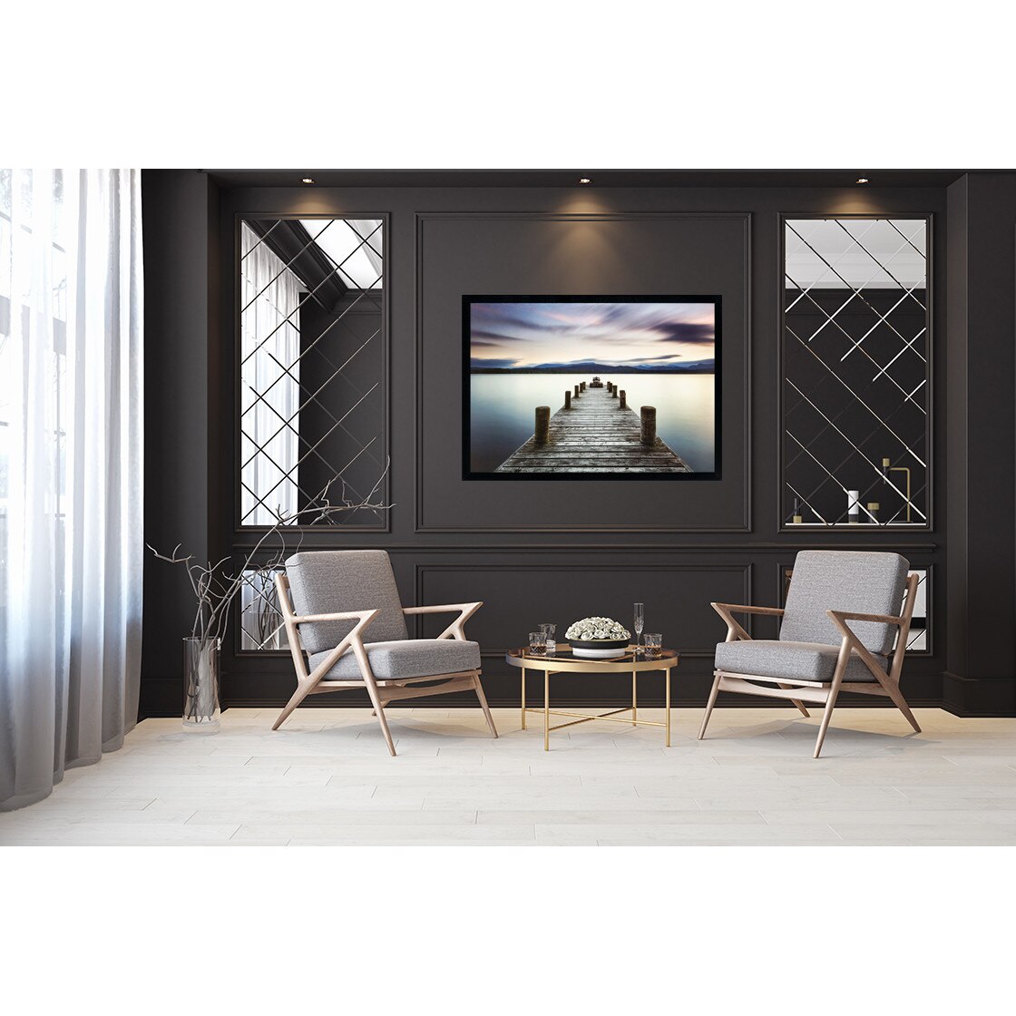 Afis modern, rama neagra, Postergaleria, 70x100 cm, Digul 4 - eMAG.ro