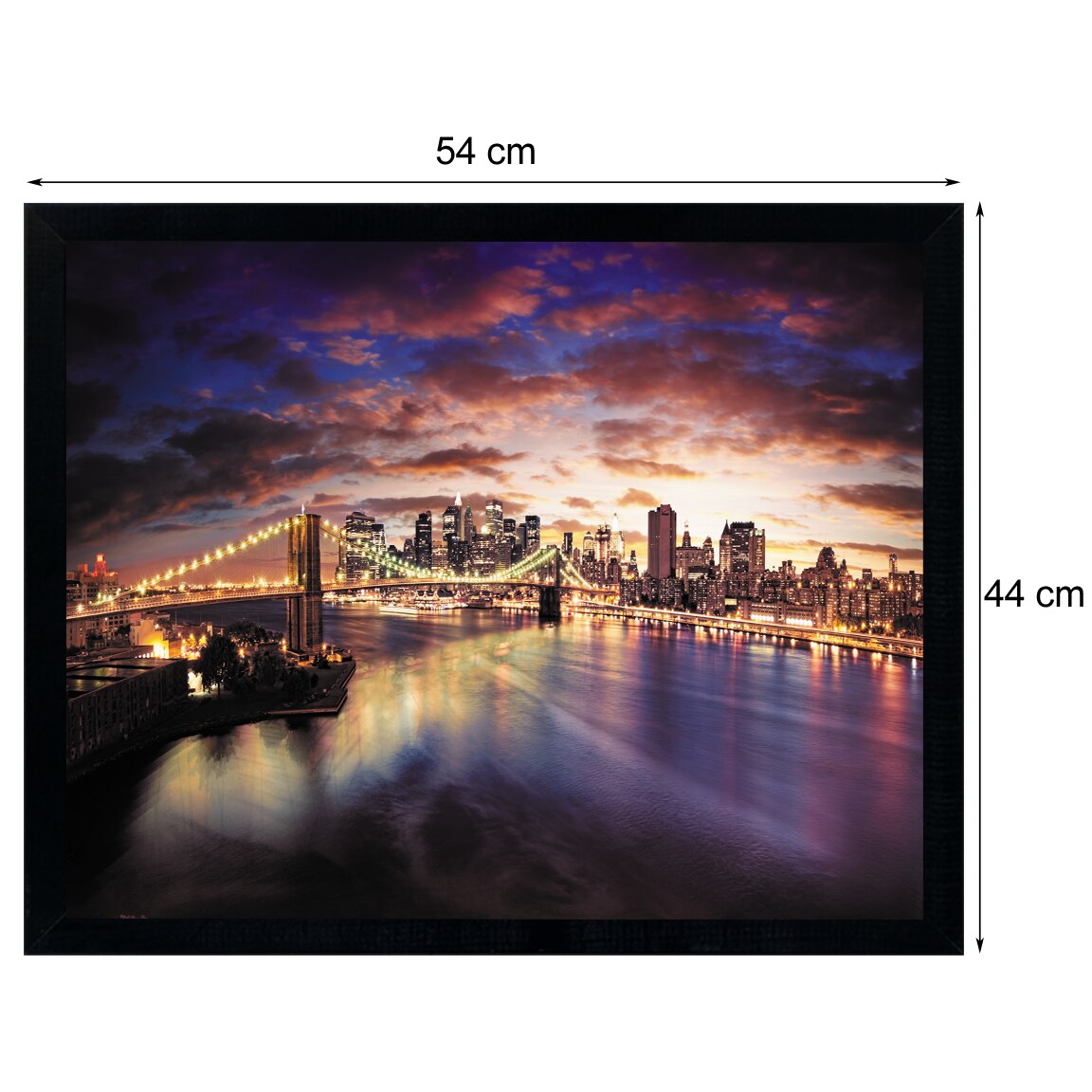 Afis modern, rama alba, Postergaleria, 40x50 cm, New York 7 - eMAG.ro