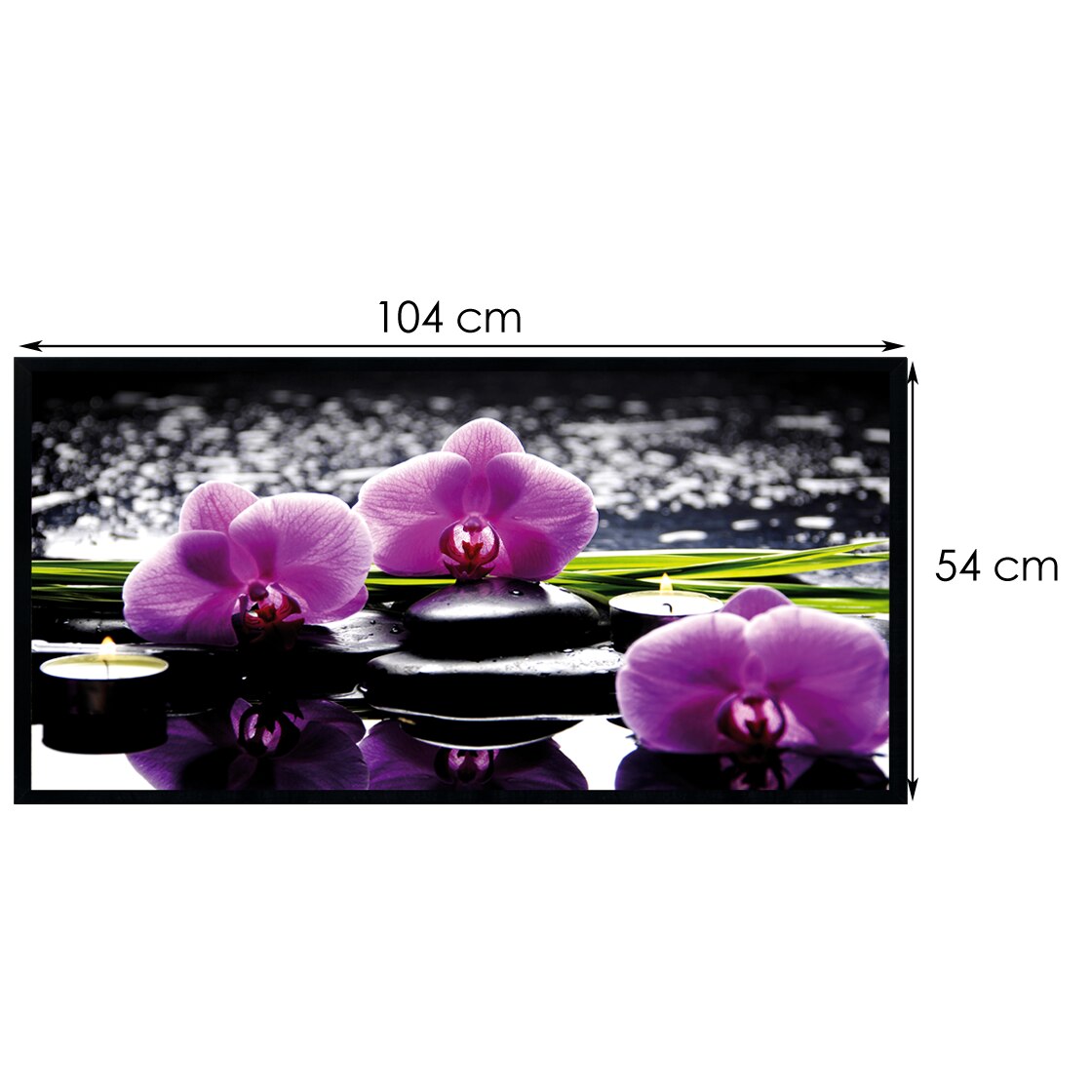 Afis modern, rama neagra, Postergaleria, 50x100 cm, Spa 1 - eMAG.ro