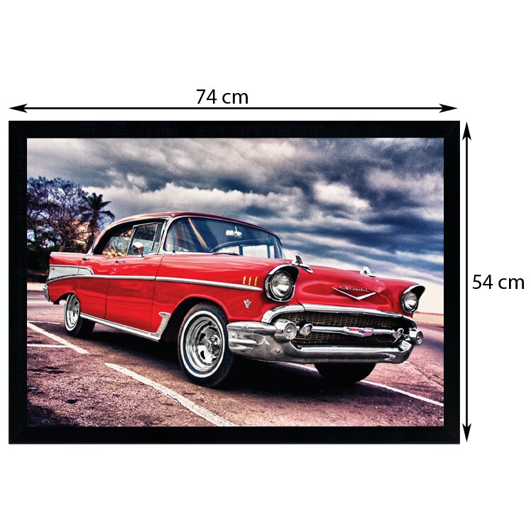 Afis modern, rama neagra, Postergaleria, 50x70 cm, Masina 15 - eMAG.ro